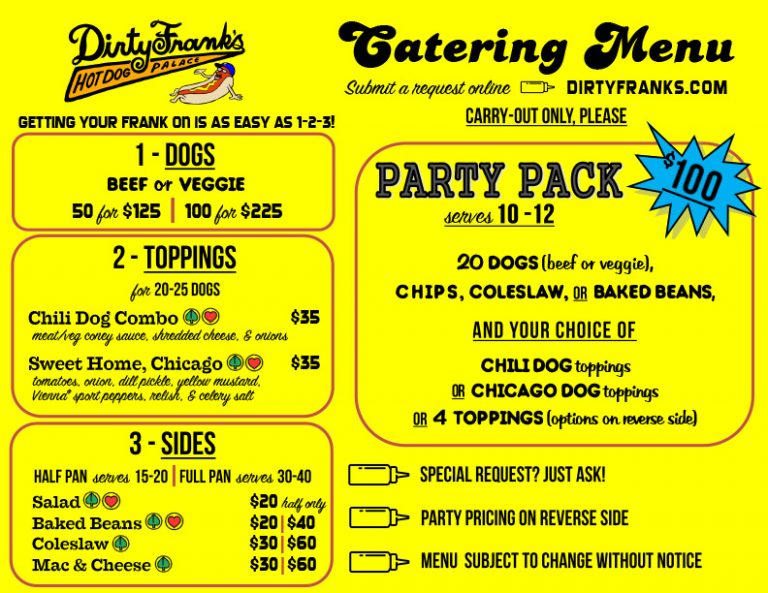 dirty-franks-catering-menu-page-2 | Dirty Frank's Hot Dog Palace